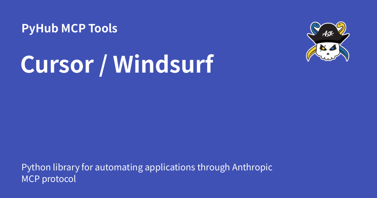Cursor / Windsurf - PyHub MCP Tools